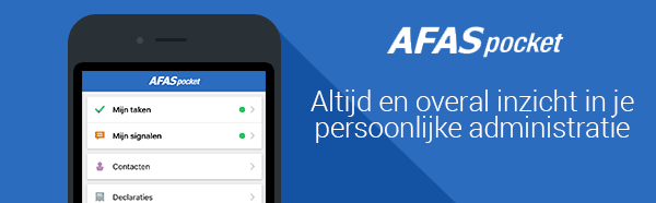 De nieuwe AFAS Pocket App: ERP in je broekzak