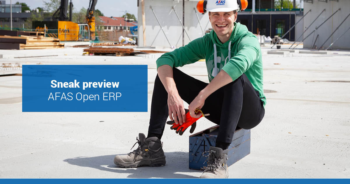 Sneak preview AFAS Open ERP - AFAS Software