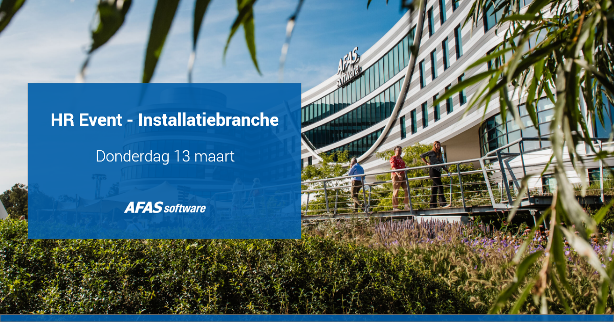 HR Event - Installatiebranche - AFAS Software
