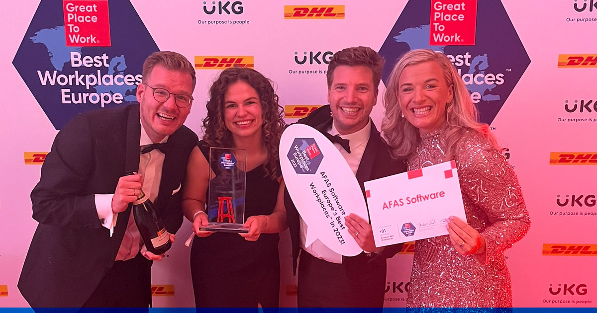 AFAS Software opnieuw beste werkgever van Europa - AFAS Software