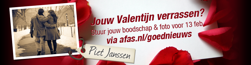 Metershoge liefdesverklaring op 14 februari? - AFAS Software
