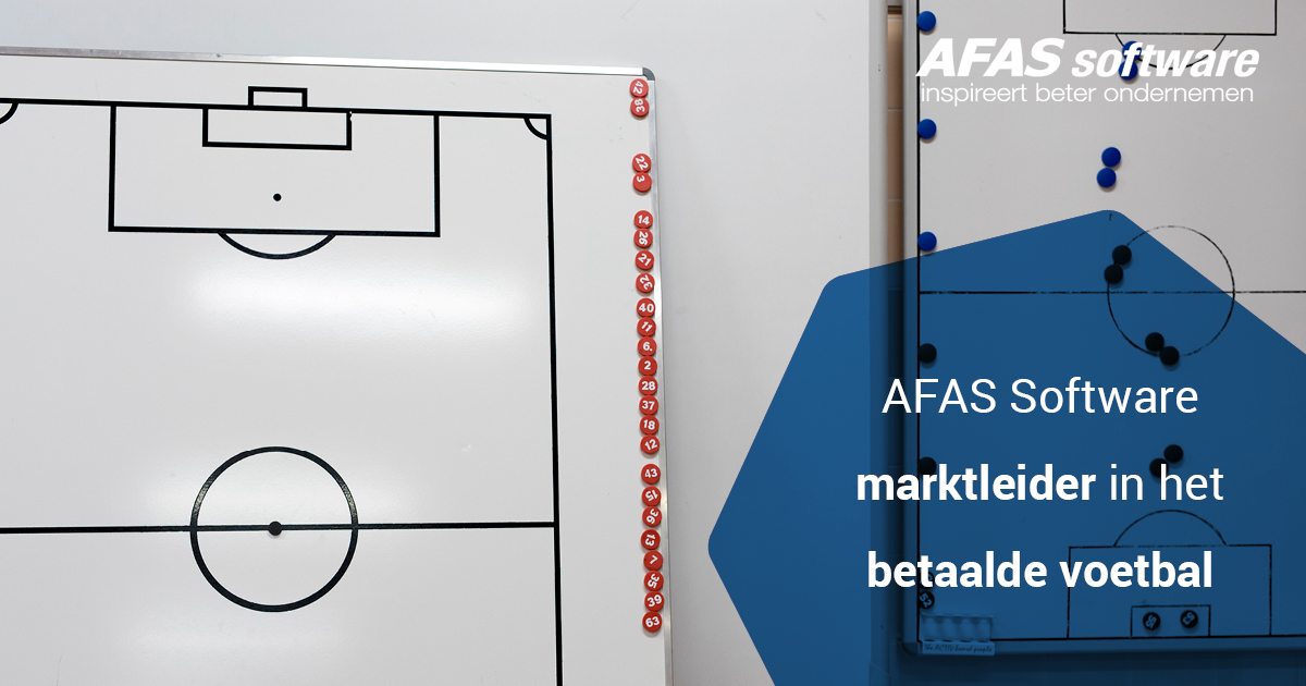 AFAS Software marktleider in het betaalde voetbal