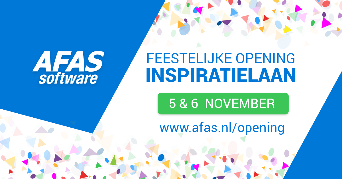 Feestelijke opening Inspiratielaan - AFAS Software - AFAS Software