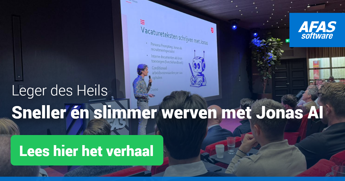 Leger des Heils werft sneller én slimmer met Jonas AI - AFAS Software