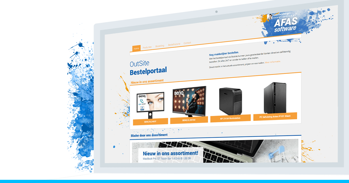Bestelportaal met OutSite: een nog efficiënter verkoopproces