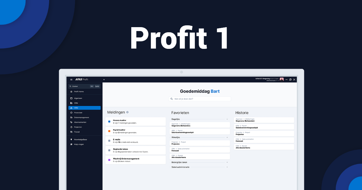 Maak kennis met Profit 1 | AFAS Caribbean - AFAS Software